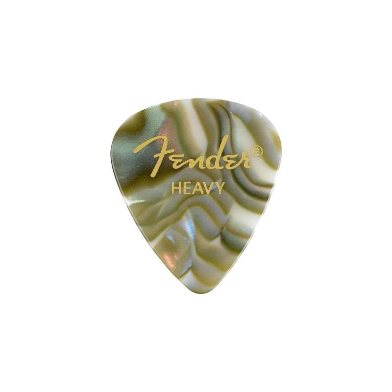 Fender ピック 351 SHAPE PREMIUM PICKS - 12 COUNT,HEAVY ABALONE12枚セットカラーバリエーション豊富なクラシックセルロイド製ピック伝統的なピックシェイプ厚さの種類が豊富