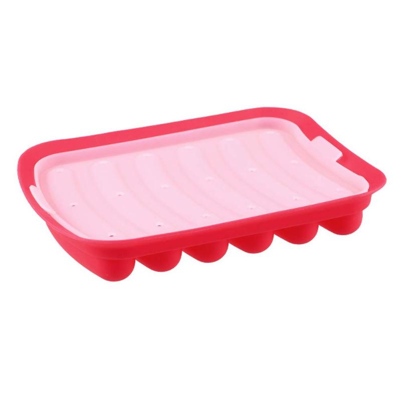 Santuoソーセージモールド DIYソーセージ シリカゲルソーセージモールド シリカゲルキッチン用品 DIY補助食品調理器具 1回6つ「蒸気を排出が易い」」取り外し可能な蓋には穴に付きデザインを採用されて、蒸気を易くに排出できます。「優れ...