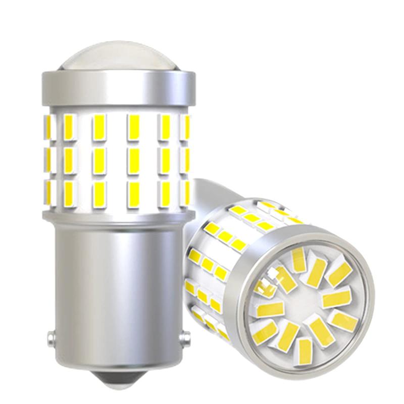 Autart S25 LED シングル ピン角180度 （P21W 1156 G18 BA15S) 24V 12V 爆光 ホワイト バックランプ トラック サイドマーカー マーカー球 ウインカー ポジション LED ライト 2個セット【対応...