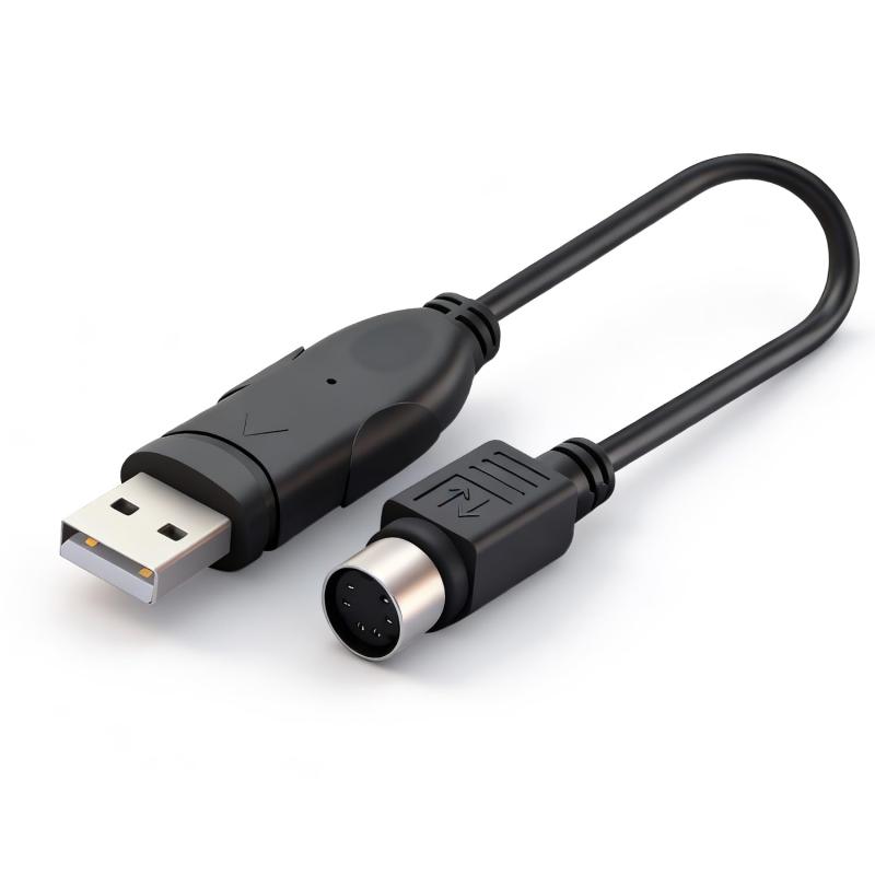 USB-PS/2変換コンバータ USB2.0 変換ケーブル 広範互換 USB A オス ミニDIN 6pin メス 変換 PS/2接続 キーボード マウス 用 アダプター ケーブル✨【 双方向変換インターフェース】このアダプタは、最新のUS...