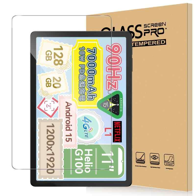 For Alphawolf PPad2 フィルム 11インチ タブレット 強化ガラス 高感度タッチ 高透過率 硬度9H 指紋防止 Greerass 気泡防止 撥水撥油 耐衝撃 貼り付け簡単 液晶保護 超薄飛散防止 タブレット 保護フィ【対応...