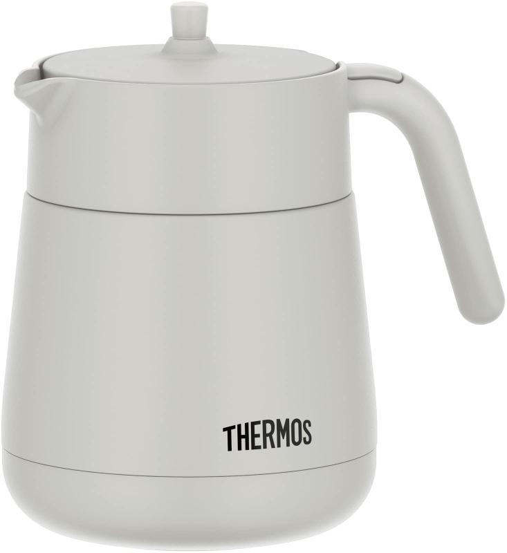 サーモス 真空断熱ティーポット ストレーナー付き 700ml ライトグレー TTE-700 LGYお茶がつくれて保温もできる、ストレーナー付きのティーポット。フタがおさえられるので片手でも注げる。本体サイズ(約):幅16.5×奥行き11.5...