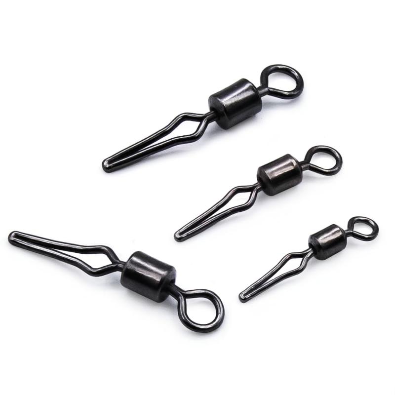 9KM DWLIFE ローリングハリス止め 100個 ハゼ 仕掛け 釣り用サルカン付き キス 石鯛 小鮎 釣りスイベル 海水釣り 淡水釣り 6#【高品質の原材料】9KM DWLIFE自動ハリス止めは高品質の真鍮とステンレス鋼で作られ、表面に...