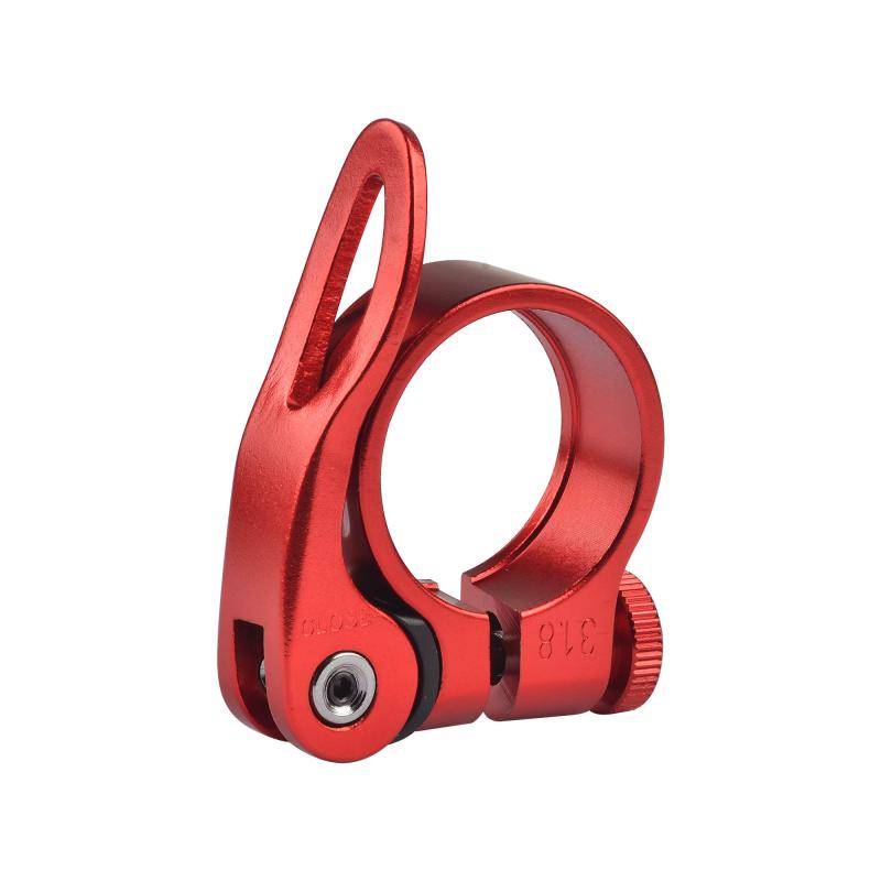 Ruifu アルミ合金 軽量 クイックリリース ンシートポストクランプ 取り付け簡単 31.8 34.8mm (レッド, 31.8mm)素材：アルミ合金重量：31.8mm約39グラム、34.9mm約41グラム【取り付け簡単】クイックリリース...