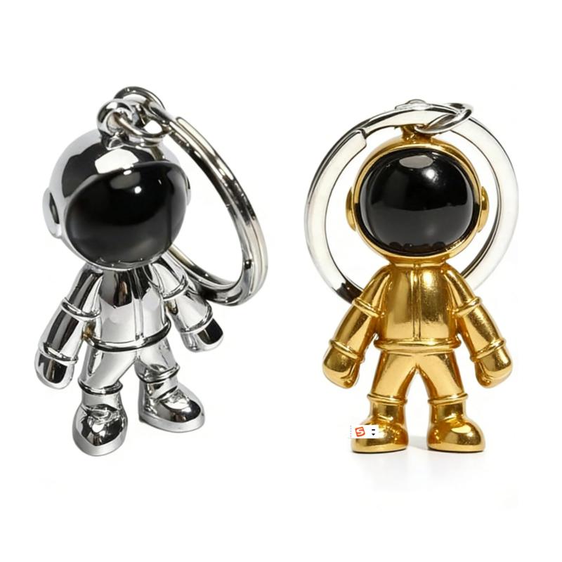 [YUWENW] キーホルダー 2個セット キーチェーン 宇宙飛行士 人気 かわいい アクセサリー 小道具 装飾 かわいい グッズ 金具 自転車 バイク ペアキーチェーン スペースマスコット レディース メセット内容：キーホルダー2個セット...