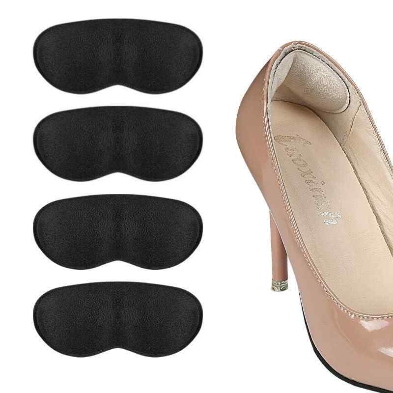 Ankeny 靴ずれ防止 かかとパッド 靴かかと保護パッド パカパカ防止 サイズ調節 粘着シール付き 男女 左右兼用(ブラック（2足組）)【素材】：表面/人工皮革（ポリエステル 70％、ポリウレタン 30％）、中のスポンジ（ポリウレタン）；...