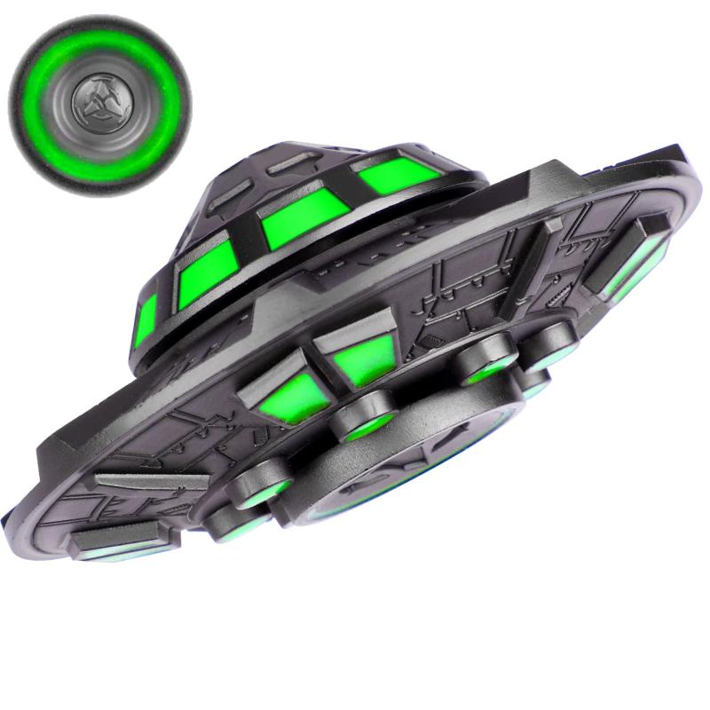 UFO Model Fidget Spinners Alloy Glow in The Dark, Luminous Fidgit Spinner Gifts for Kids Adults, Stress Anxiety ADHD Rel...