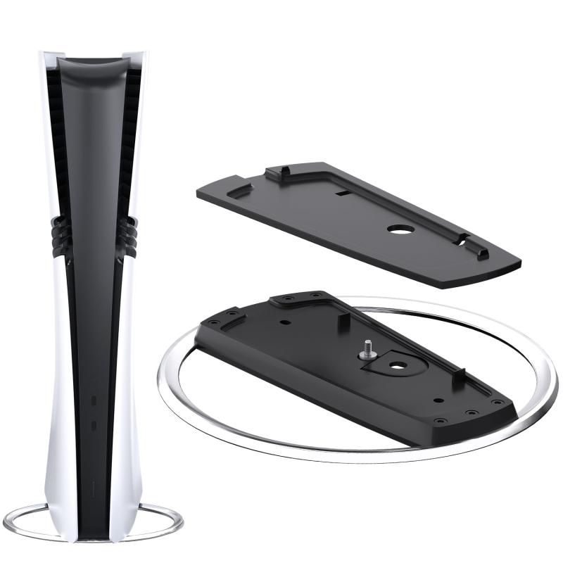 PS5 / PS5 Slim / PS5 Pro 縦置きスタンド, For PlayStation 5 専用，PS5スタ ンド, 合金材質 転倒防止 地震対策 傷付き防止 放熱改善, インストール簡単, PS5 Slim-スタンド, PS5...