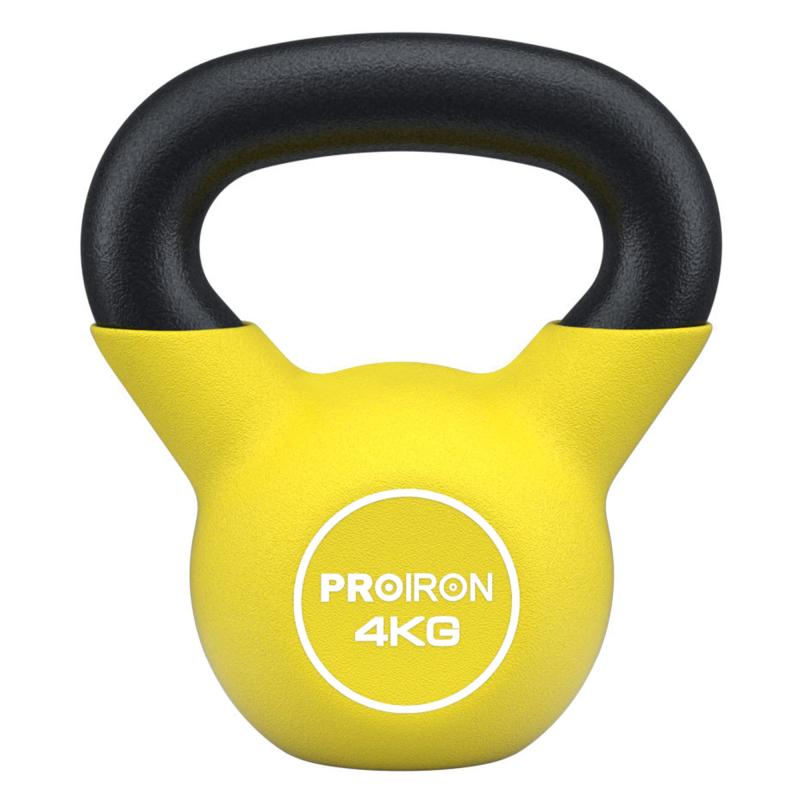PROIRON ケトルベル ネオプレン 4kg 4キロ kettlebell 一体型鋳鉄製 壶铃 鉄アレイ ケトル 重り ケトル外部はネオプレンでフロスト加工されており、環境に優しく、ファッショナブルであり、ノイズを低減し、床を保護します。...