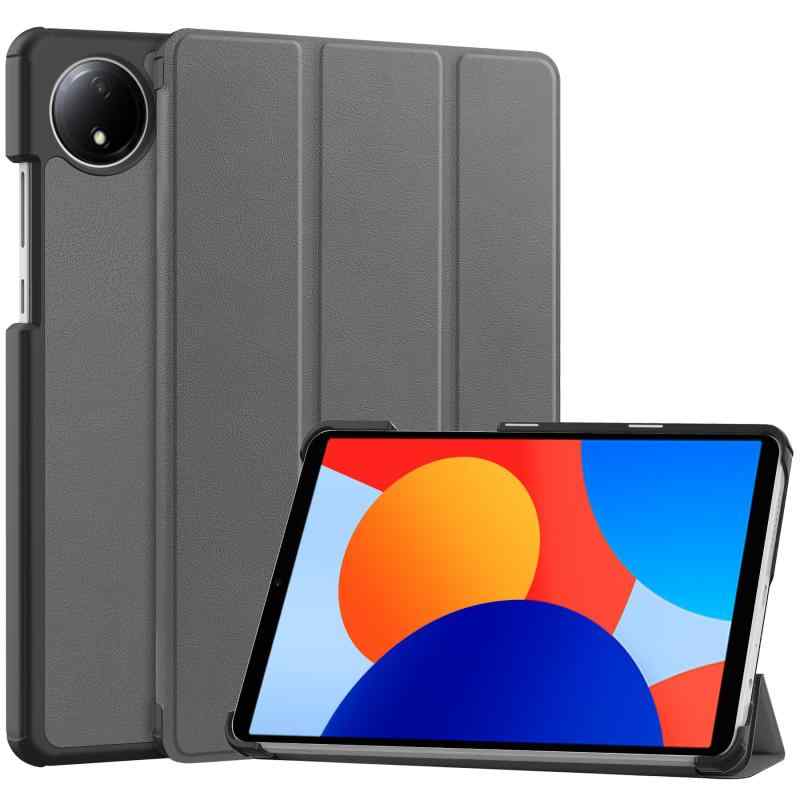 Gosento For Xiaomi Redmi Pad SE 4G 8.7インチ ケース 【2024新型】 スタンド機能付き 開閉式三つ折薄型スタンドケース Xiaomi Redmi Pad SE 4G 8.7 カバー (グレー）【対応機...