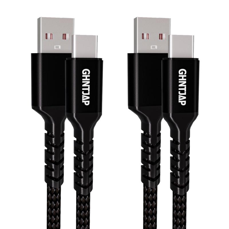 GHNTJAP USB Type C ケーブ ル 1M 【2本セット】 USB A to USB C ケーブル 3A急速充電 QC3.0対応 タイプC ケーブル iPhone16/Galaxy/Pixel/Xperia/LG等USB-C機器...