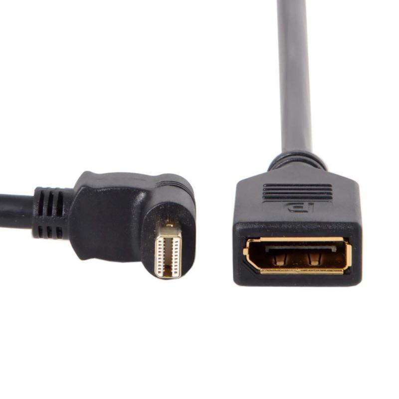 ケーブルcc DP-Mini DP/Mini DP DisplayPort 90度 - DisplayPortメスケーブル（ディスプレイ・モニター用）