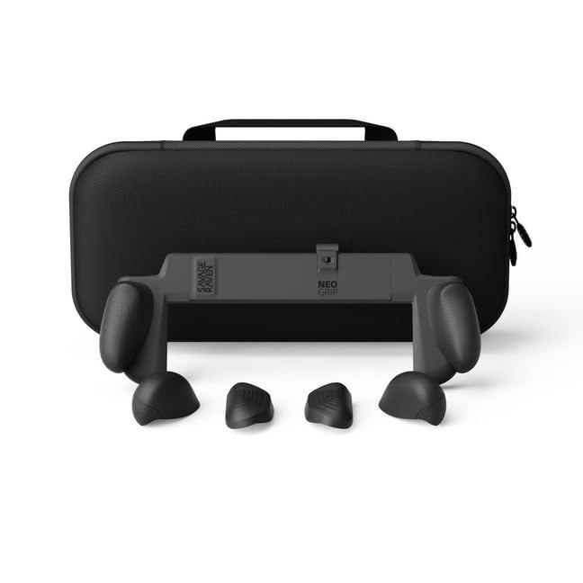 Savage Raven by Skull &amp; Co. Switch2専用カバー「NeoGrip2」人間工学デザイン　三種類交換可能グリップ　精密軽量「セット」「ブラック」「人間工学に基づくデザイン」人間工学に基づいて設計された機能...