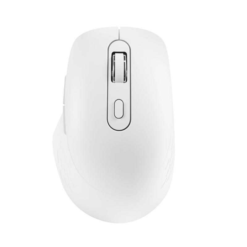 ワイヤレス マウス 無線マウス Bluetooth 5.2 + 2.4Ghz 作業用 超低遅延 Type-C充電式 戻る/進むボタン 軽量 65g 左右クリック 6ボタン 5階段DPI切替 高精度 3台デバイス同時に接続可能 エルゴノミック...