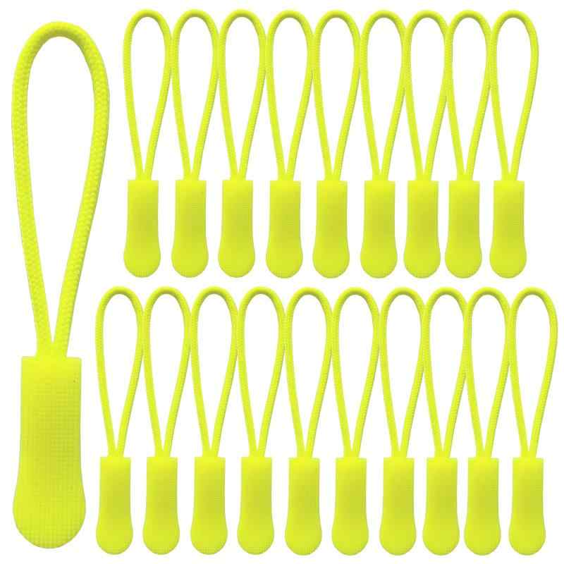 DY.2ten ジッパータブ ファスナー 交換用 ジッパープル 引き手 20本セット ファスナー チャック 楽々 開閉 取り付け簡単 つかみやすい【ジッパープル仕様】素材：PVC　色：イェロー　長さ：約 6mm　数量：20個【優れた素材】ジ...