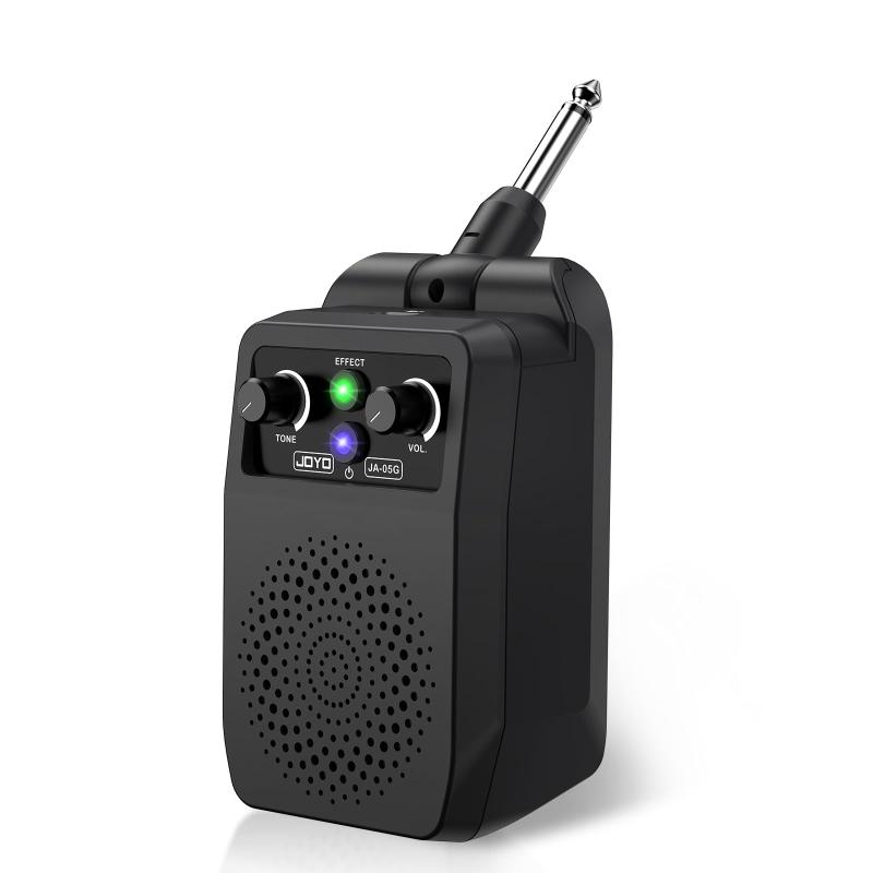 JOYO 5Wエレキギター アンプ 小型ミニギターアンプ Bluetooth 充電式 6.35mmプラグ 練習用 4種エフェクト内蔵 クリーン/ディストーション/オーバードライブ/リバーブ (JA-05G)【小型かつポータブル】6.35mm...