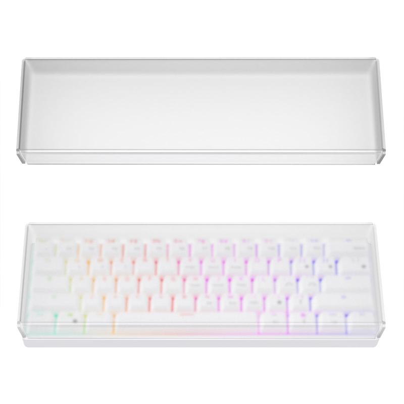 Geekria プレミアムアクリルキーボードダストカバー 60% コンパクト 61 キーキーボード用 RK ROYAL KLUDGE RK61、Razer Huntsman Mini 60% ゲーミングキーボードに対応