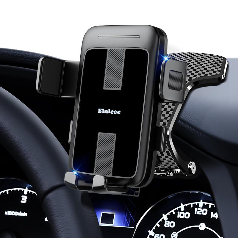 Elnicec クリップ式 車載 スマホマウント 【令和8年NEWモデル】 車 スマホホルダー 適切な角度に調整 360度回転 安定性拔群 取り付け簡単 転落防止 互換性が高い カー用品 4～7.2インチ全機種対【更に安心して利用できるのス...