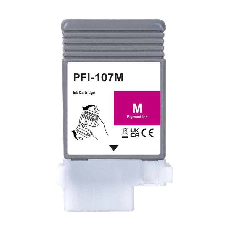 LCL Canon用 キャノン用 PFI-107 PFI-107M 顔料 (1パック マゼンタ) 互換インクカートリッジ 対応機種:Canon iPF670 iPF670 MFP iPF770 MFP iPF770 School iPF68...