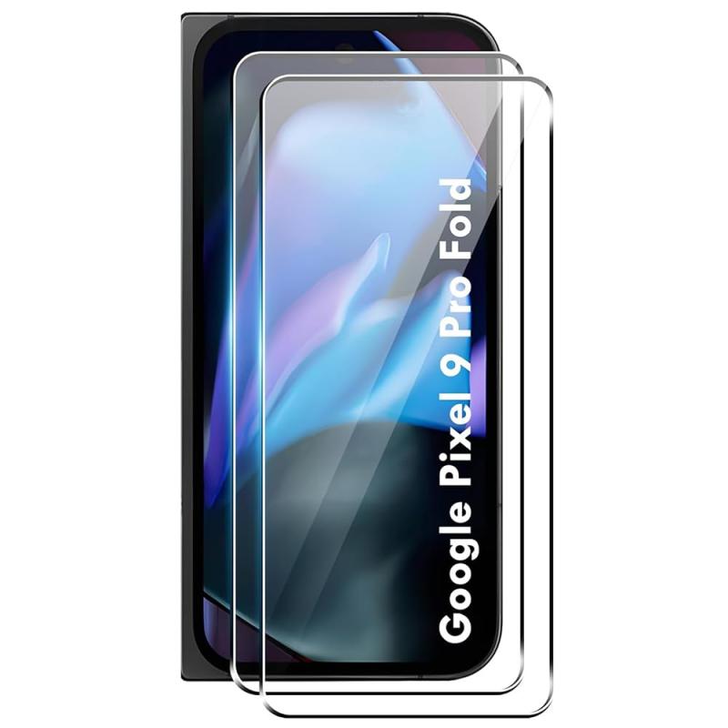 Gosento For Google Pixel 9 Pro Fold ガラスフィルム【2枚セット】2.5Dラウンドエッジ加工 高透過率 ピクセル 9 Pro Fold 強化ガラスフィルム 硬度9H Google Pixel9 Pro Fo...