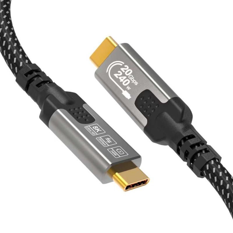 CABLAPTOP usbc usbc ケーブル 1m 4K@144Hz/60Hz、8K@30Hz USB C 3.2 Gen 2x2 ビデオケーブル、20Gbps データ転送、240W PD充電、Type C、iPhone 17、MacB...