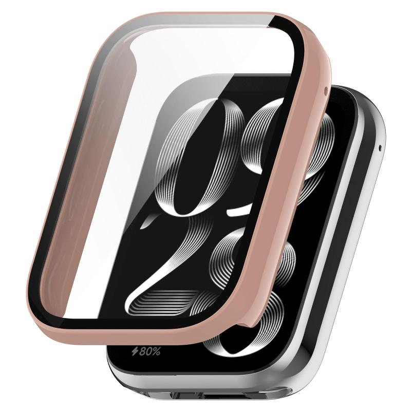 YAODLE For Xiaomi Band 9 Pro カバー シャオミ(Xiaomi) Band 9 Pro ケース PC素材 ガラスフィルム一体型 全面保護 二重構造 防塵 日本旭硝子材 キズ防止 軽量（ピンク）対応機種：本製品は強化...