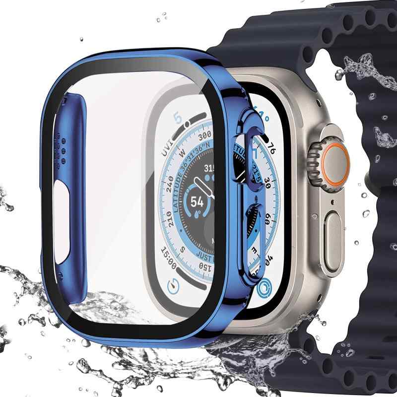 YAODLE Apple Watch ケース 49mm 対応 series ultra2/ultra（2023/2022） アップルウォッチ カバー 防水・防塵 Apple Watch カバー PC素材 3D直角エッジデザイン 軽量 指紋防...