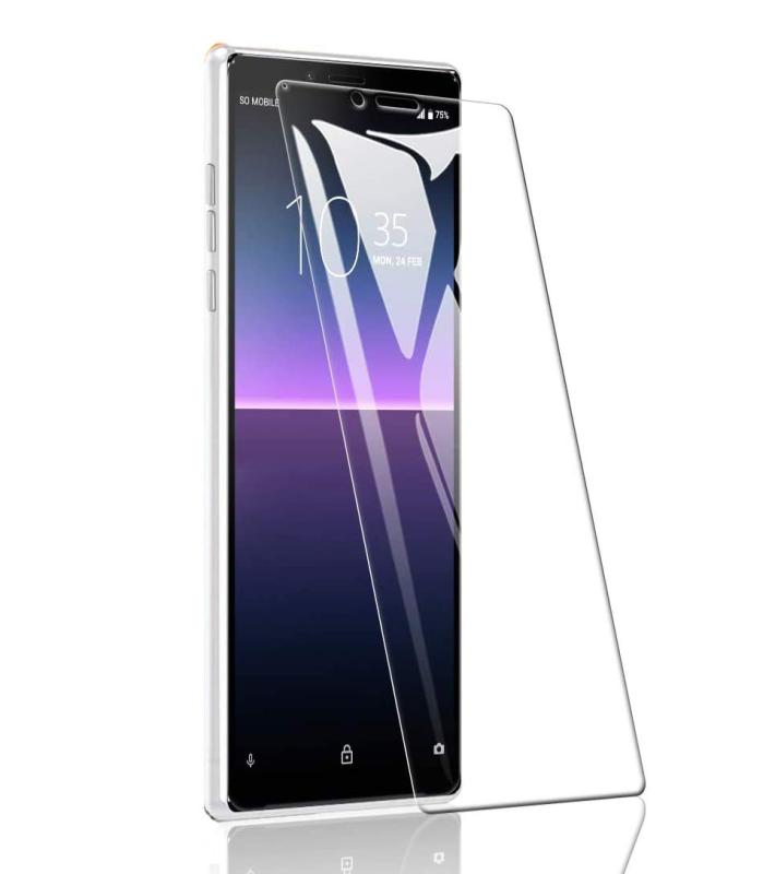 For Xperia 10 II ガラスフィルム エクスペリア 10 II docomo SO-41A au SOV43 強化ガラス 液晶 保護フィルム (硬度9 H 耐衝撃 飛散防止 貼り付け簡単 自動吸着 気泡ゼロ 指紋防止 ラウンドエ...