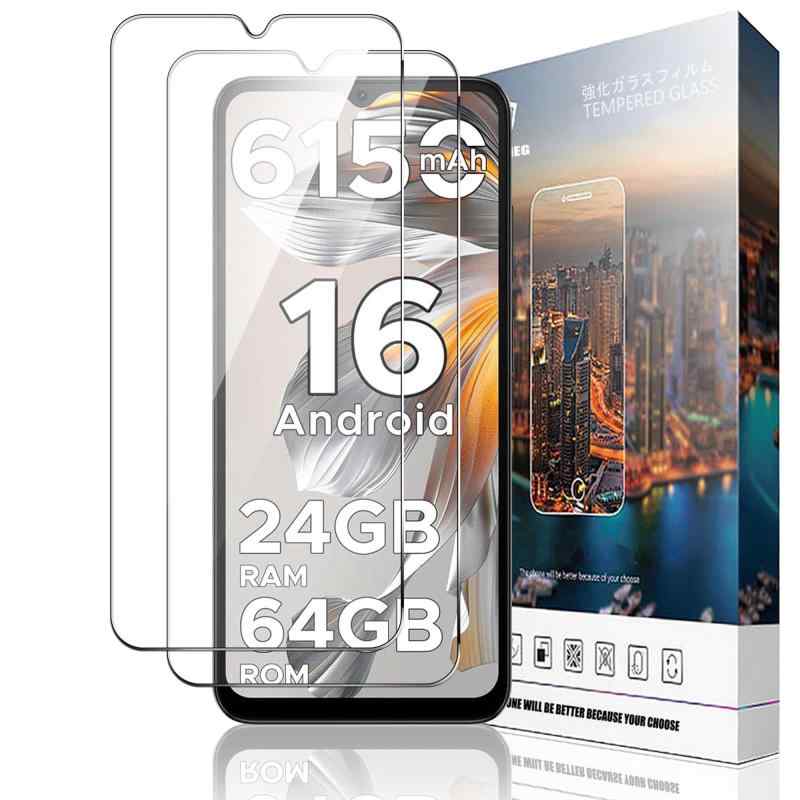 Nutmeg 対応 DOOGEE Note56 / Note56 Pro / Note56 Plus / Note56X / Note56X Pro ガラスフィルム DOOGEE Note56 フィルム 硬度9H【日本旭硝子素材】保護フィル...