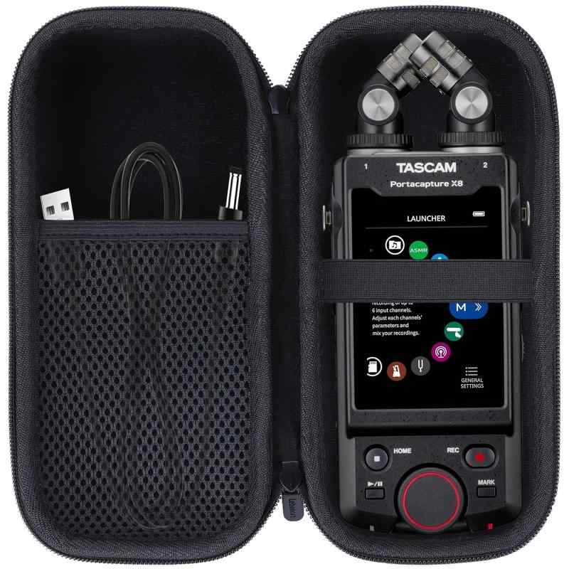 Lebakort収納ケースと互換性のあるTASCAM タスカム Portacapture X8 32bitフロート ポータブルレコーダーLebakort収納ケースと互換性のあるTASCAM タスカム Portacapture X8 ポータブ...