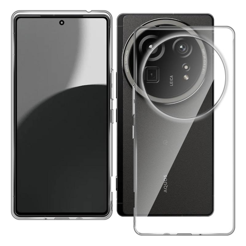 For AQUOS R9 Pro ケース クリア 耐衝撃 TPU素材 カバー salywin 全面保護 超軽量 超薄型 アクオス R9 Pro SH-54E 対応 黄ばみ防止 擦り傷保護 指紋防止 落下保護 保護ケース (透明)【適用機種】...