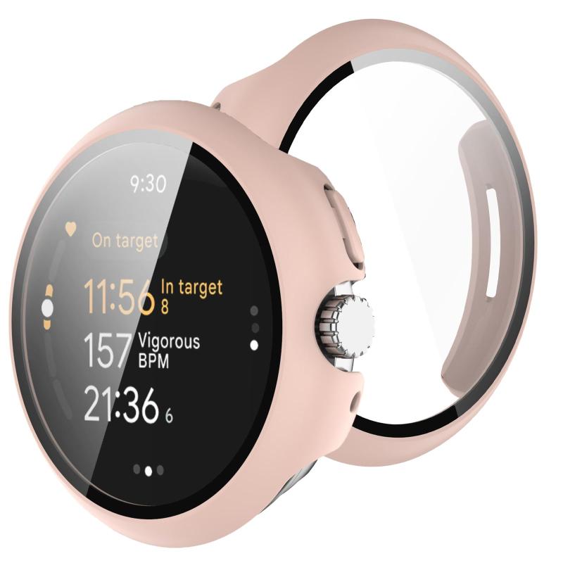 BUITFOU Google Pixel Watch 3 カバー Google Pixel Watch 3/2/1 41MM カバー 超薄型 PC+ガラス素材 一体型 全面保護 超薄型 装着簡単 耐衝撃 高透過率 指紋防止 傷防止（41MM...