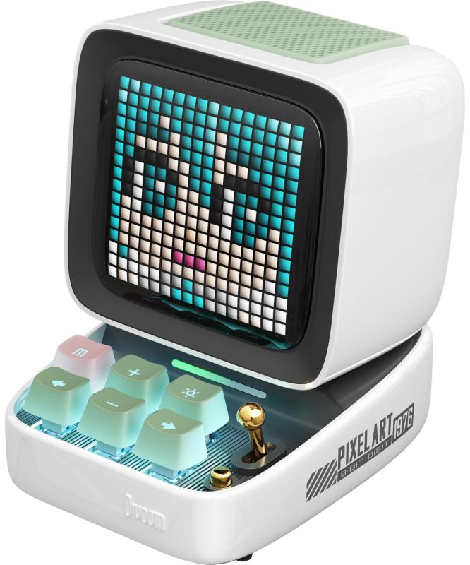 Divoom Ditoo-Pro 可愛いスピーカー Bluetooth/PC対応 15W 強化された低音 RGB青軸キーボード Pixel art ドット絵カスタマイズ 専用アプリ 最大12時間再生 光沢塗装 多機能 ギフト仕様 2026年...
