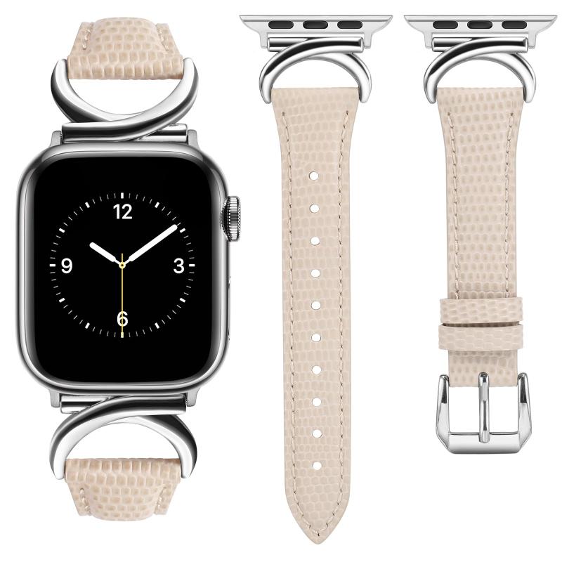 コンパチブル Apple Watchバンド アップルウォッチベルト レザー 本革製 レディース 蒸れない 長さ調整 41/40/38/42mm おしゃれ 高級レザーバンド Apple Watch Ultra2/Ultra/S10/9/8/7...