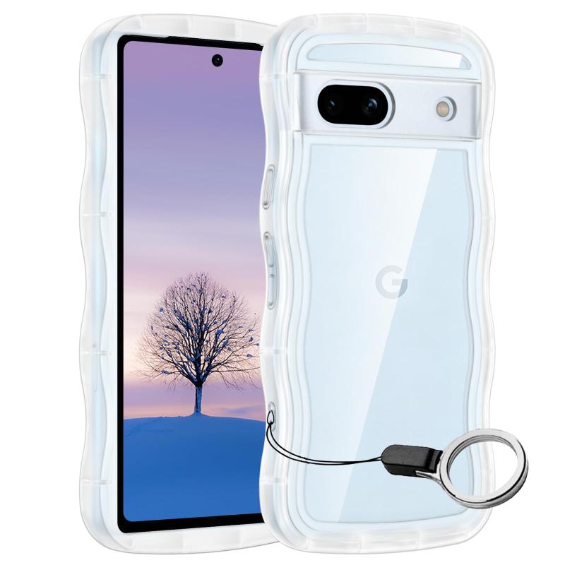 と互換性がある Google Pixel 7 PRO ケース クリア ウェーブ ピクセル 7 プロ TPU波状のバンパー 透明 スマホケース かわいい うねうね グーグル ピクセル7 PRO ウェーブ デザイン 可愛い 韓国 薄型 【対応電...