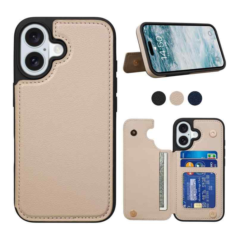Shlybaay iPhone 16 用 ケース 背面 手帳型 カード iPhone16 用 背面ケース 手帳型ケース スマホケース ICカード収納 いPhone 16 アイフォン アイホン 16 用 カバー マグネット おしゃれ ファッシ...