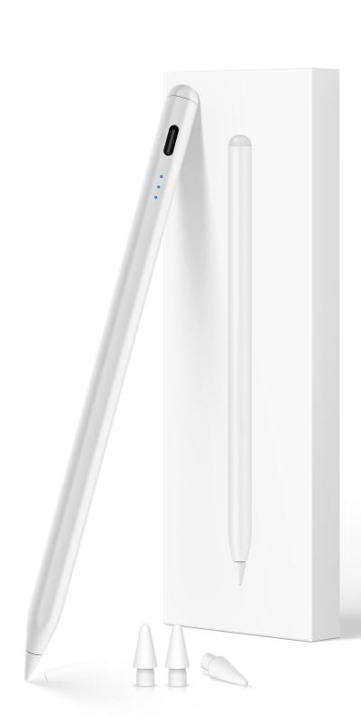 KEEPRO iPad ペンシル 2018〜2026年iPad対応 Apple Pencil代替 タッチペン スタイラスペン Type-C急速充電 超高感度 傾き感知 パームリジェクション 磁気吸着 誤作動防止 極細ペン先 替え芯3本付き【...