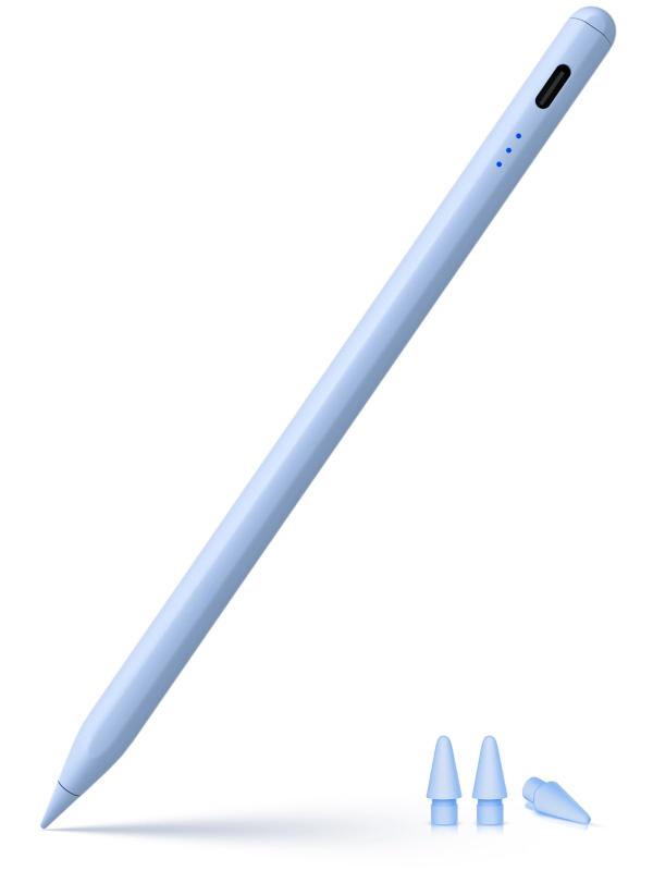 KEEPRO iPad ペンシル 2018〜2026年iPad対応 Apple Pencil代替 タッチペン スタイラスペン Type-C急速充電 超高感度 傾き感知 パームリジェクション 磁気吸着 誤作動防止 極細ペン先 替え芯3本付き【...