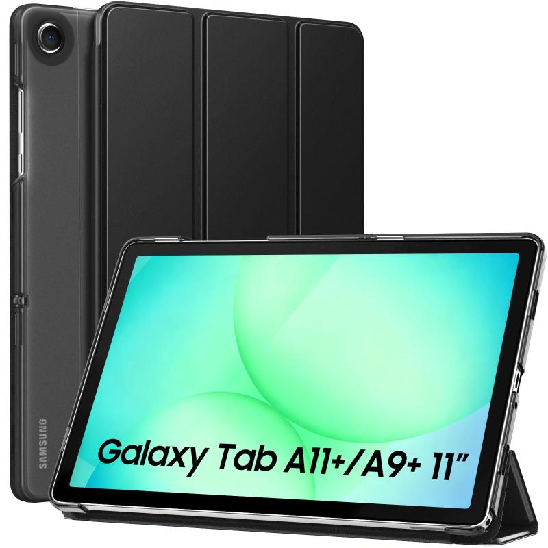 MoKo Galaxy Tab A11+ ケース Galaxy Tab A11+/A9+ 11インチ 2025/2023 カバー サムソンギャラクシー 11インチ 手帳型カバー オートスリープ機能 三つ折りスタンド PUレザー外装 裏地マイ...