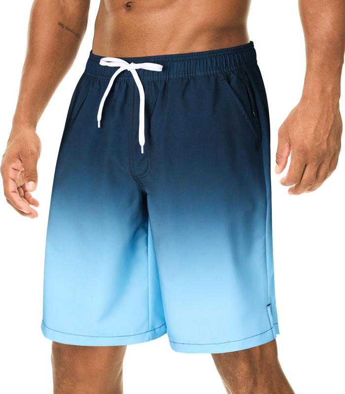 [Hilarocky] 水着 メンズ 海水パンツ サーフパンツ 膝丈 トランクス 海パン メッシュインナー付き ボードショーツ スイムウェア 水陸両用 通気速乾 大きサイズ速乾素材:ポリエステルとスパンデックス生地使用し、抜群の柔軟性を持つ...