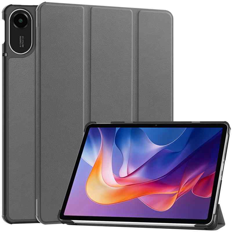 Gosento For Xiaomi Redmi Pad2 ケース スタンド機能付き 開閉式三つ折薄型スタンドケース PUレザー Redmi Pad 2 11インチ（2025） カバー (グレー）【対応機種】Xiaomi Redmi Pad...
