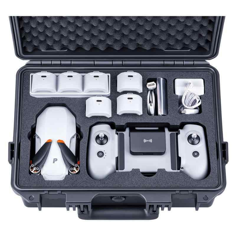 Lykus Titan AM100 防水ケース Potensic Atom 2/Atom 3-Axis/Atom SE/Atom LT フライモアコンボに適用、最大でバッテリー7個を収納可能【ケースのみ】【対応機種】Potensic Ato...