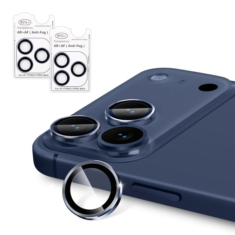 AUNEOS カメラフィルム iPhone 17 Pro/Pro Max 用 レンズカバー 【宇宙航空用材料】アイフォン 17 プロ/プロマックス 対応 カメラ保護 アルミ合金製 耐衝撃 日本旭硝子素材 強化カメラフィルム 硬度1【対応機種...