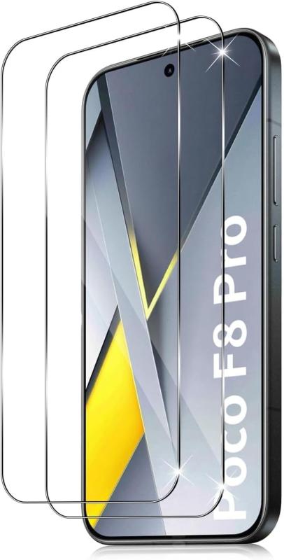 Gosento For Xiaomi POCO F8 Pro フィルム【2枚セット】2.5Dラウンドエッジ加工 日本旭硝子素材AGC 高透過率 強化ガラスフィルム 硬度9H【対応機種】POCO F8 Pro の曲面エッジによるフィルムの剥が...