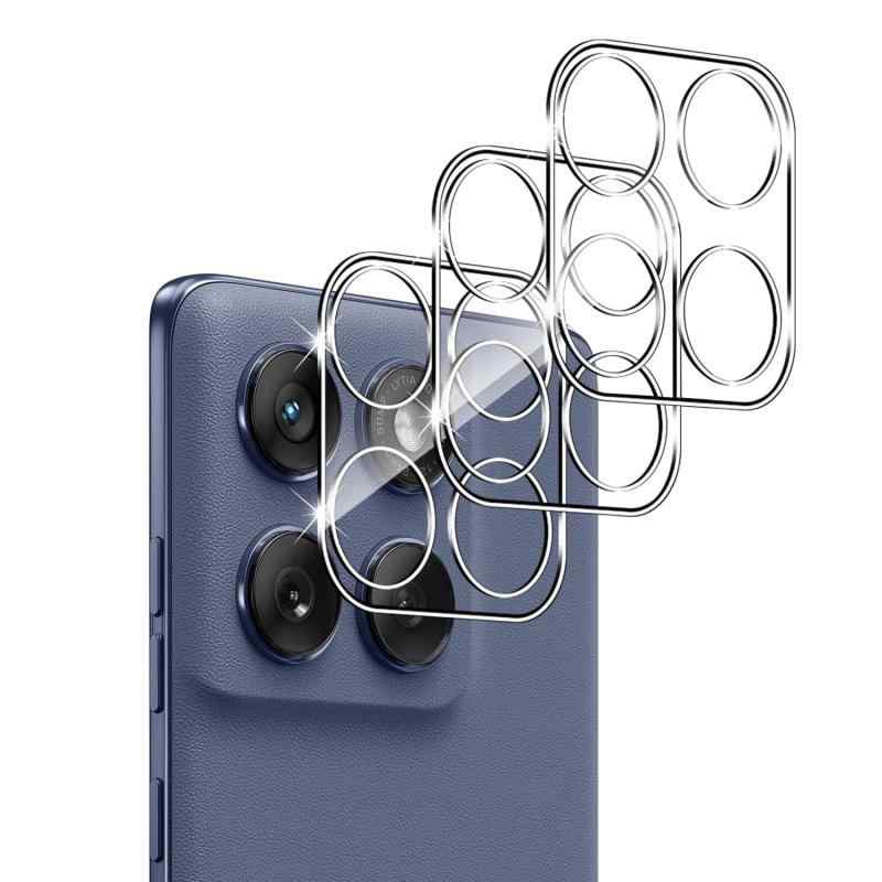 Gosento For motorola edge 60 カメラフィルム【3枚入り】ガラスフィルム ラウンドエッジ加工 高透過率 2.5D 硬度9H レンズ保護フィルム【対応機種】moto edge 60 専用液晶画面保護ガラスフィルム。【...