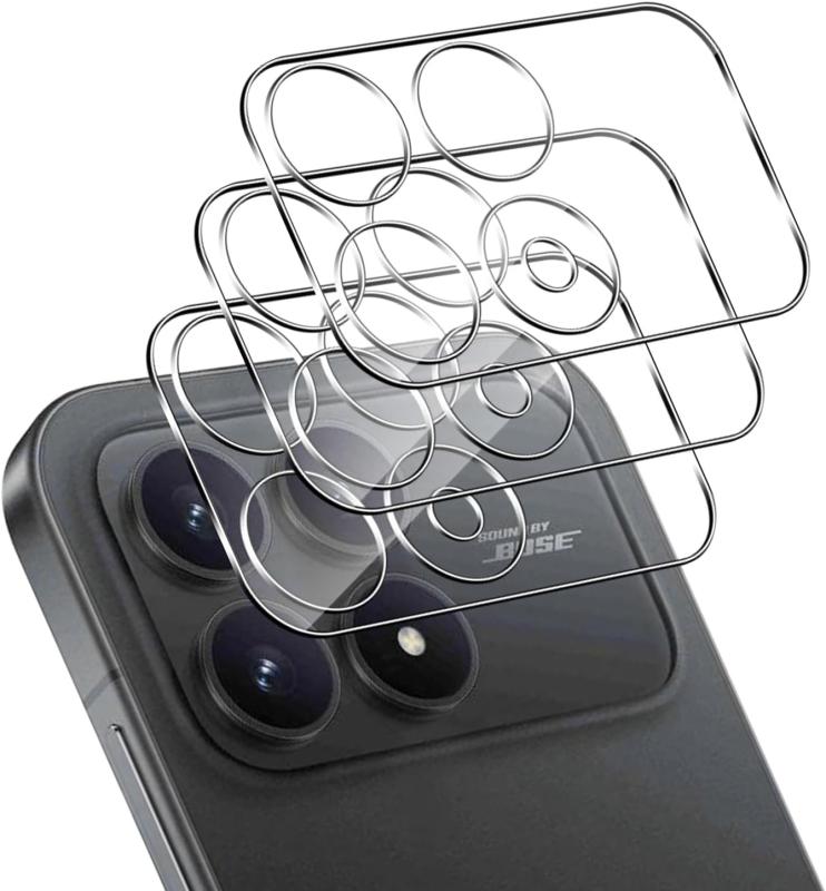 Gosento For Xiaomi POCO F8 Pro カメラフィルム【3枚入り】ガラスフィルム ラウンドエッジ加工 高透過率 2.5D 硬度9H レンズ保護フィルム【対応機種】POCO F8 Pro 専用液晶画面保護ガラスフィルム。...