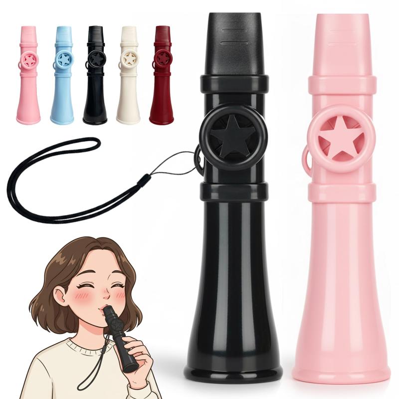 GOKEI カズー 膜振動式 楽譜不要 すぐ音が出る 最新改良モデル シンプル 軽量 鼻歌 ミニ ストラップ付 吹奏楽器 音楽玩具 独奏可 管楽器 初心者 バンド パーティー 伴奏 ホイッスル すべての✅【1分でマスターハミングするだけで音...