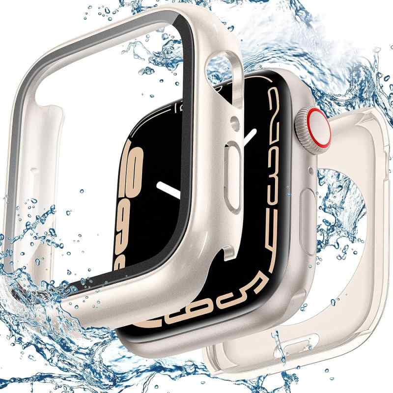 【2026改良型】TALENANA for Apple Watchケース【3 in 1防水設計】41/45mm アップルウォッチ保護ケース 強化ガラスフィルム 一体型 Apple Watch Series 9/8/7対応 PC素材 高タッチ...