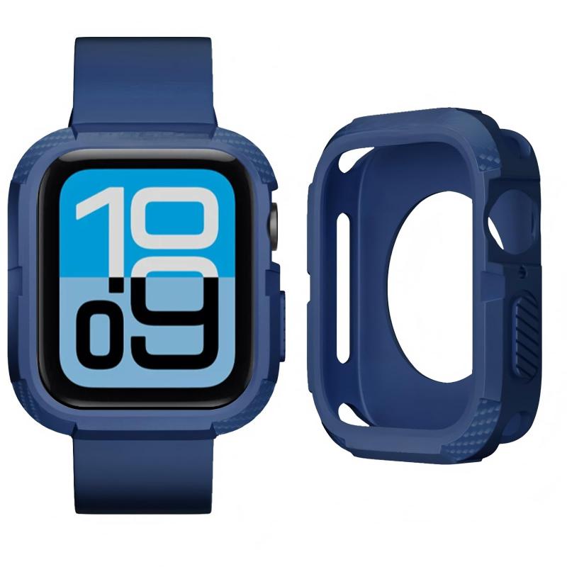 UIUIKA Apple Watch ケース 42mm アップルウォッチ TPU 保護ケース【Series 10/Series 11対応 】「メカニカルさ」カーボンろう付けパターン 落下 衝撃 吸収 すり傷 防止 耐衝撃 米軍 MIL規格（...