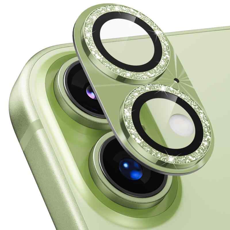 Podick カメラフィルム iPhone 17 用 カメラカバー キラキラ 9H強化ガラス 全面保護 アイフォン 17 用 カメラ保護 ピカピカ キズ防止 耐衝撃 高透過率 黒縁取り 露出オーバー防止 いphone17 レンズカ【対応機種...